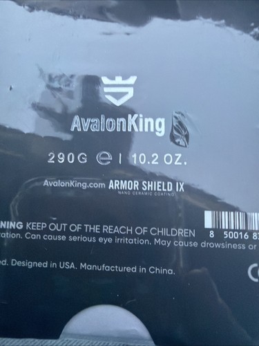 Sealed AvalonKing Armor Shield IX Nano Ceramic Coating DIY Kit 10.2 oz ...