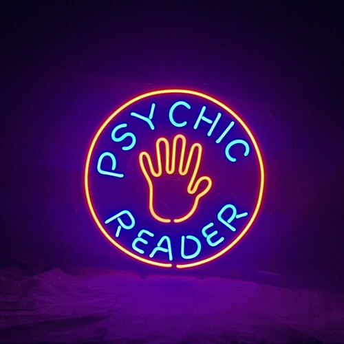 Psychic Reading Gift Decor Handcraft Neon Light Sign Glass Wall Man ...