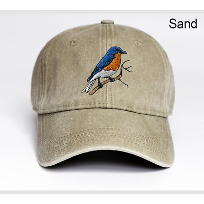 BlueBird Embroidered Baseball Hat, Low Profile Dad Cap, Eastern Blue ...