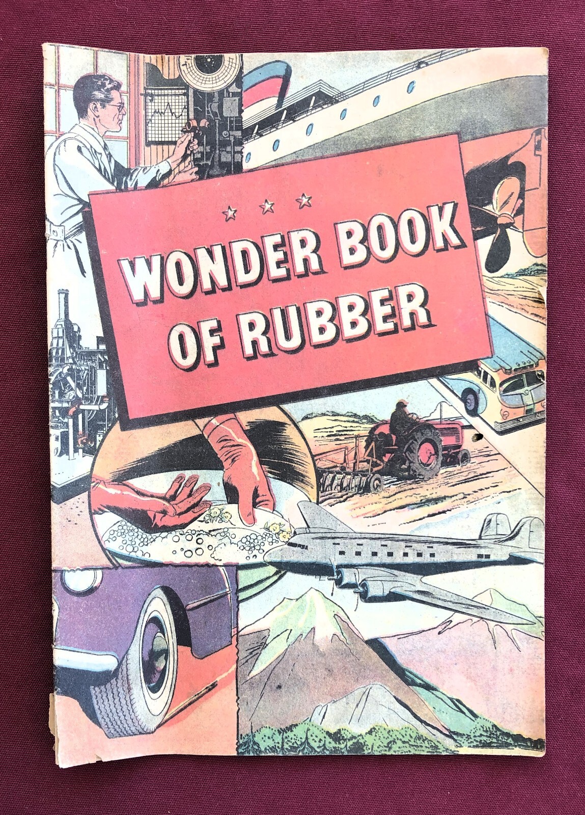 1947 WONDER BOOK OF RUBBER COMIC HISTORY OF B F GOODRICH TIRES ...
