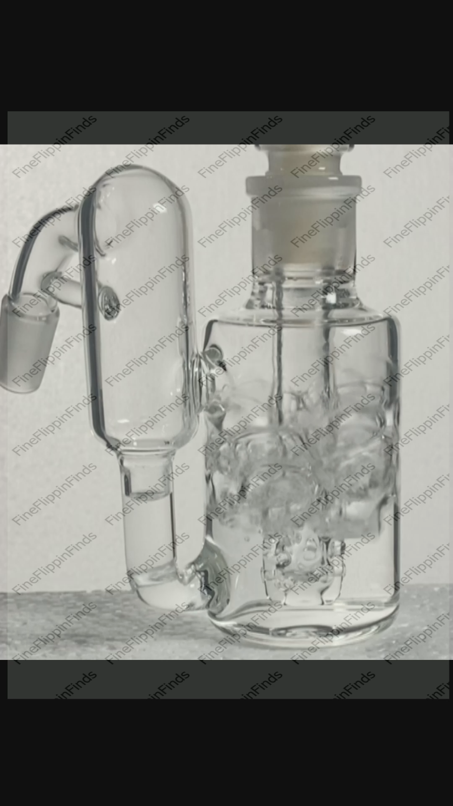 90° 14mm Modular Glass Recycler Ash Catcher w Premium Removable ...