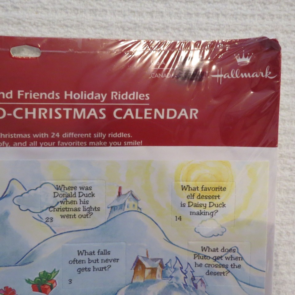 Vintage Hallmark Mickey & Friends Count Down To Christmas Advent ...