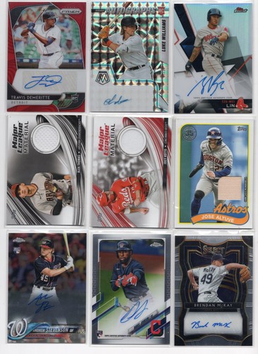 Topps & Panini Baseball AUTO & RELIC 32 Card LOT (EE) | eBay