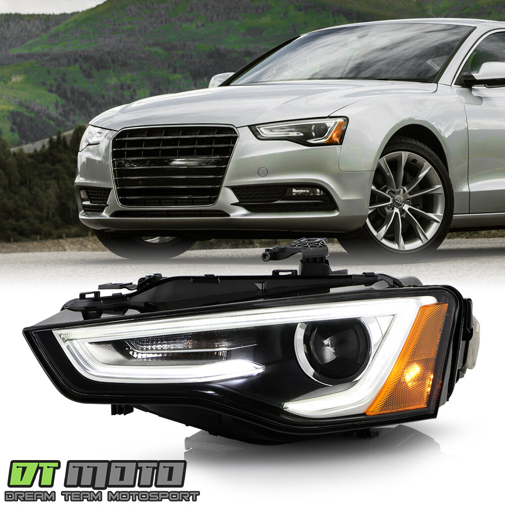 2013-2017 Audi A5 S5 [HID/Xenon w/o AFS] LED DRL Projector Headlight ...