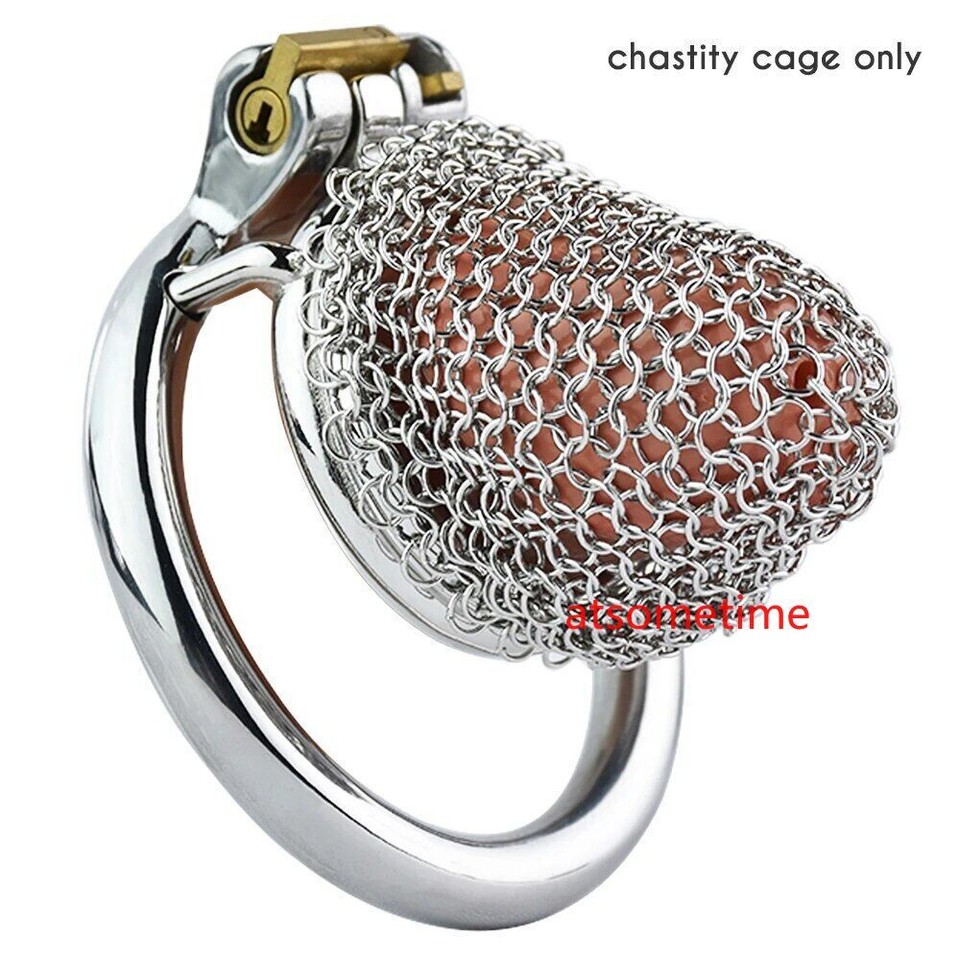 Hollow Chastity Cage Strap Sissi Discreet Femboy Lock Device Metal ...