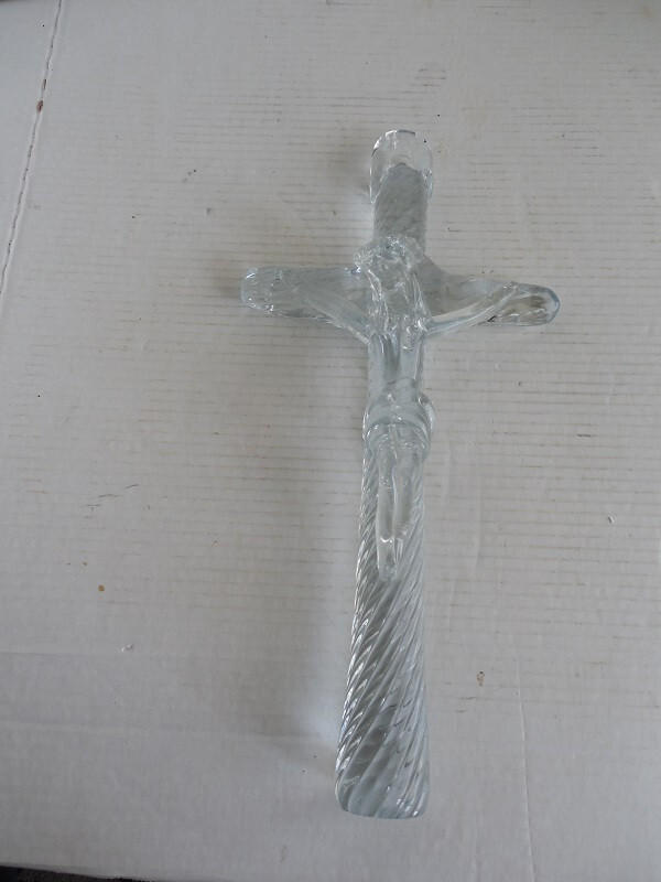 Crystal Clear Cross Crucifix 15 1/4" x 7,5" | eBay