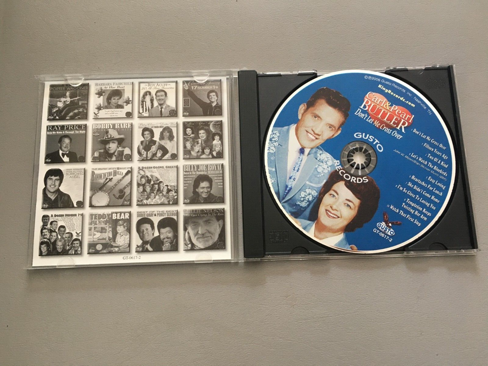 Carl & Pearl Butler Don't Let Me Cross Over CD Country Greatest Hits ...