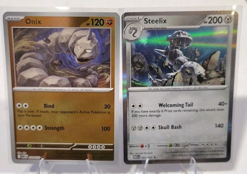 Pokemon Mega Evolution Lot Reverse Holo Onix& Holo Steelix - 070/132 ...