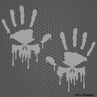 Dripping Skull Hand Wave Pair Off Road 4x4 Truck SUV Vinyl Decal ...