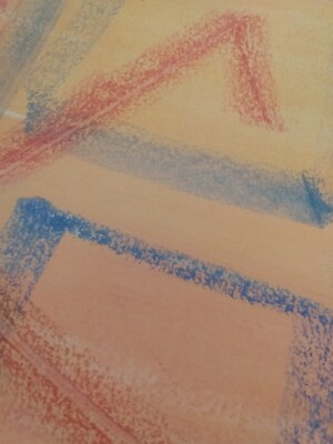 “Sunbaked Geometry:" A Watercolor Crayon Dry Wet / Matthew Natale | eBay