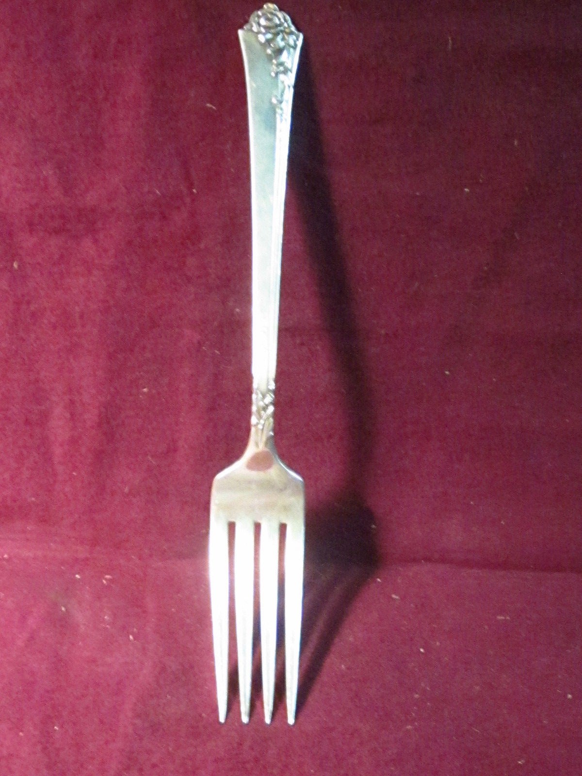 Sterling Heirloom Oneida DAMASK ROSE FORK 7 1/8" 45g no mono | eBay