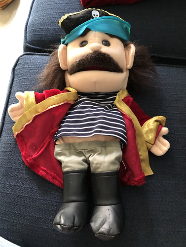 Pirate Hand Puppet Show Puppets 12” Vintage Plush Toy | eBay