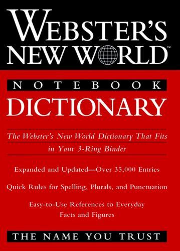 Notebook Dictionary by Webster's New College Dictionary Editors (2000 ...