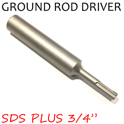 SDS PLUS Ground Rod Driver shank 3/4 Inch 19.05mm Diameter 170mm Long ...