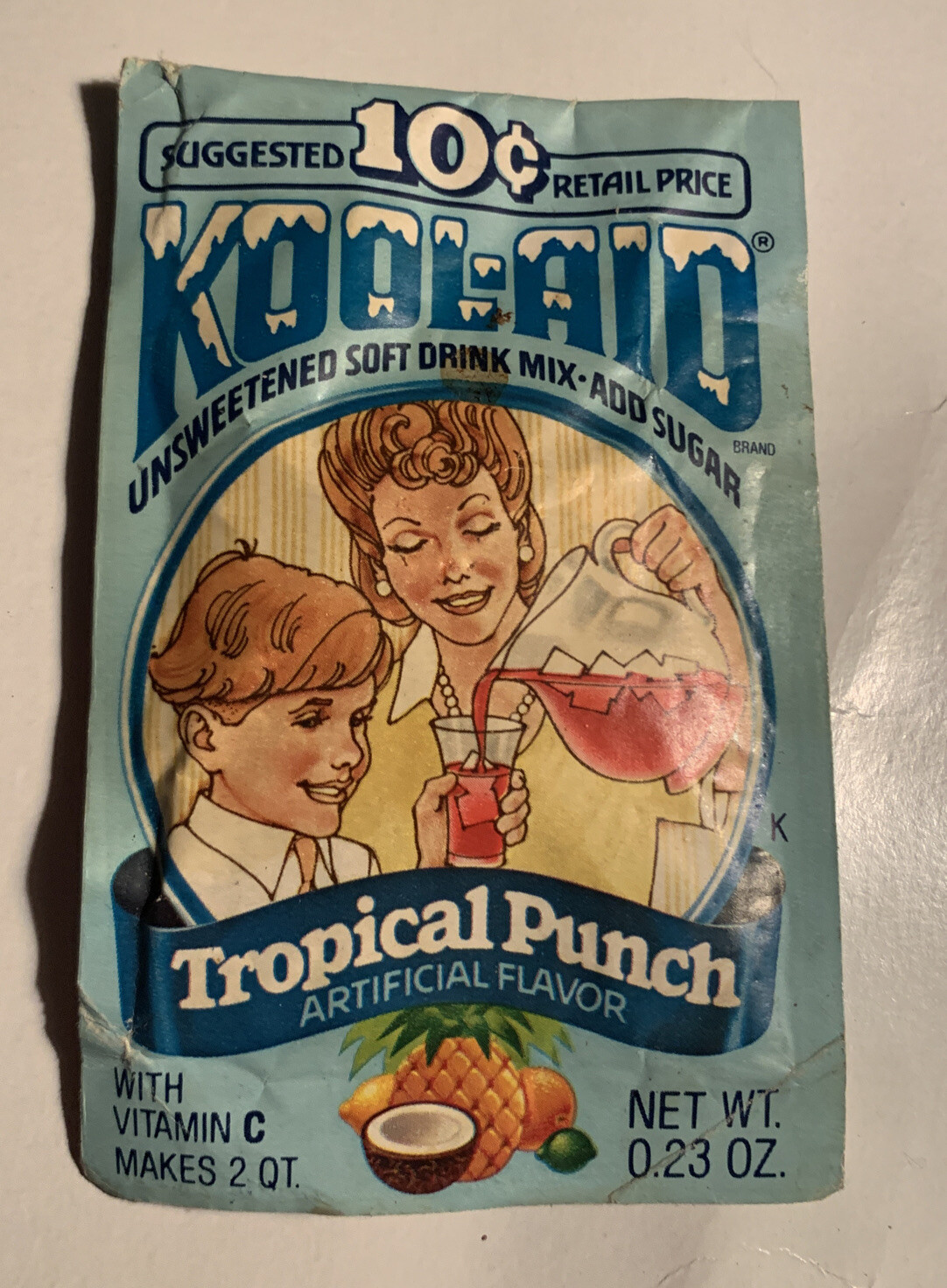 Vintage 1970s Kool Aid Packet Tropical Punch Flavor Unopened NOS Sealed ...