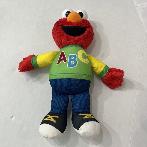 Sesame Street Talking ABC Elmo 12" Figure Plush Hasbro Playskool Tested ...
