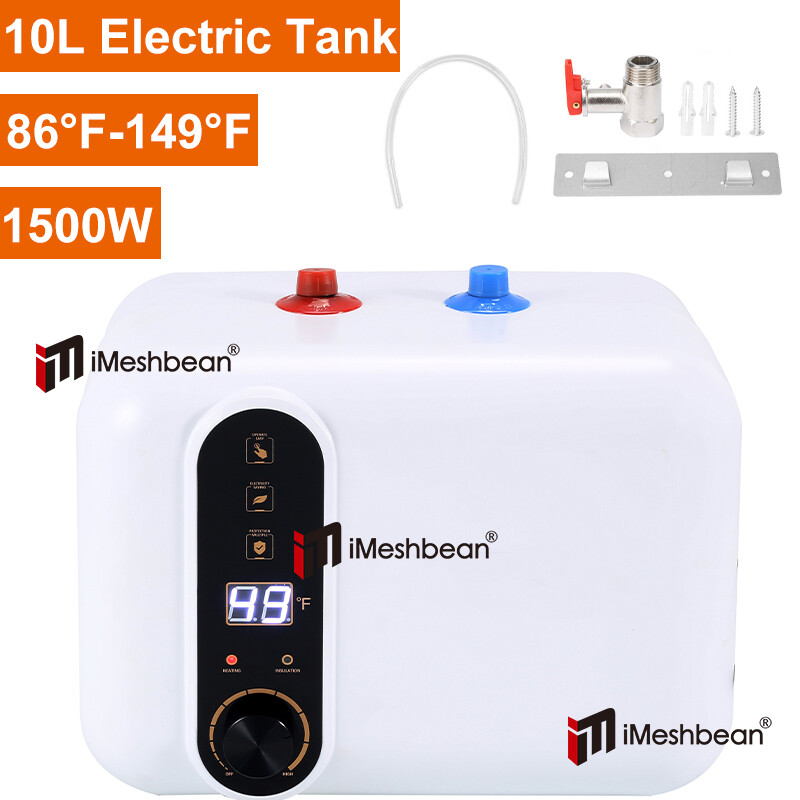 10/15L Electric Mini Tank Hot Water Heater Kitchen Bathroom Home 95°F ...