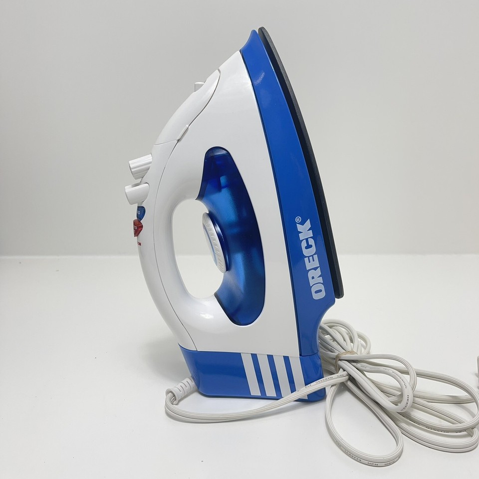 Oreck JP8100CB Blue & White Corded Cordless Steam Iron Ironer No Stand ...