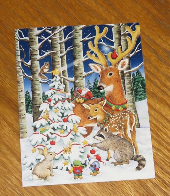 Debi Hron Art Christmas in the Forest - Vintage Lang Main Street Press ...