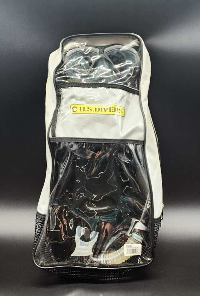 US Divers Trek Black Snorkel Mask & Fin 4 Piece Set Unisex Size M | eBay