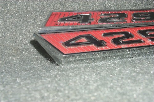 429 Engine Badges 70 Mercury Cyclone Spoiler-Montego Emblems 1970 Cobra ...