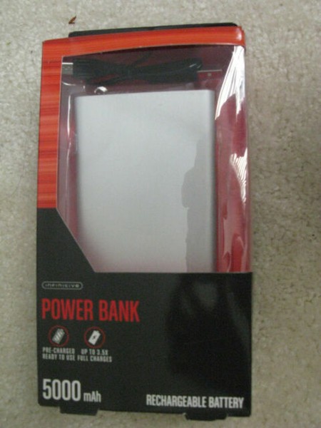 Infinitive Power Bank Rechargeable Battery With USB Cable 5000mah for ...