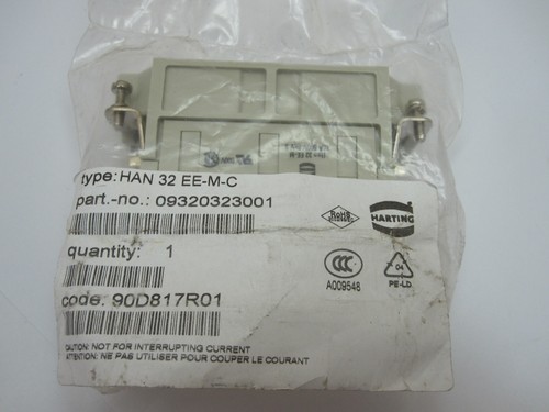 Harting 09320323001 Heavy Duty Connector Insert 16A 500V 6kV 3 HAN 32 ...