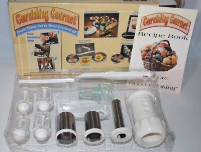 Garnishing Gourmet 13 Piece Kit Decorating Tool Set w Recipe Booklet ...