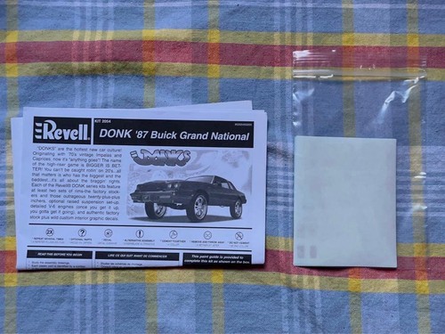 Revell 1/25 Buick Grand National Custom 1987 Plastic Model Kit Car ...