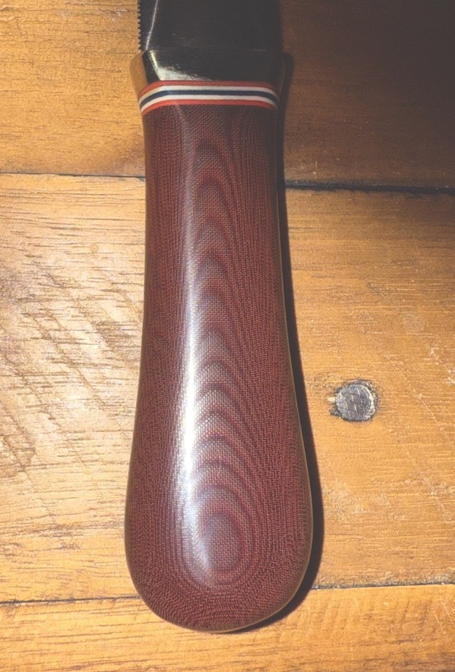 Brand New Randall Made Knife Guardian MODEL 24-4 Maroon Micarta Handle ...