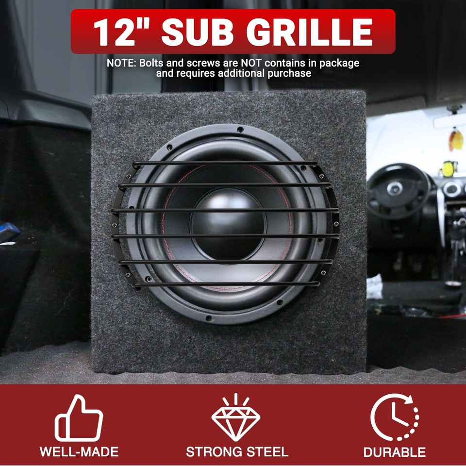 Metal Car Bar Grille Audio 12 Inches Speaker Subwoofer Grill Grille ...
