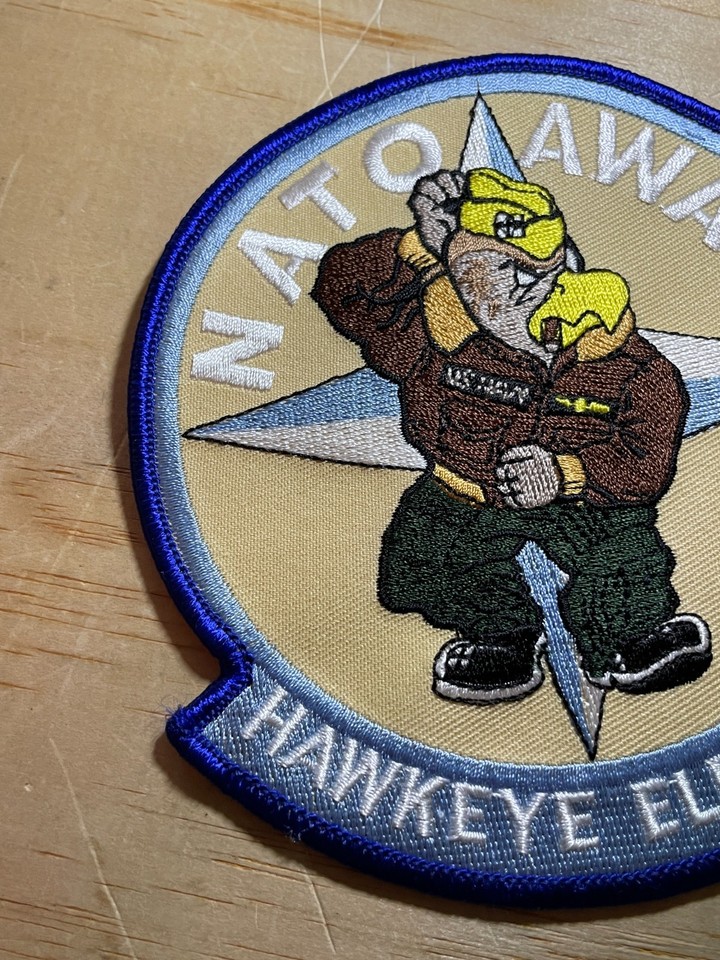 1970s/1980s? US NAVY PATCH-NATO AWACS-HAWKEYE ELEMENT-ORIGINAL USN ...
