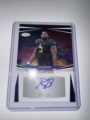 Ricky Barber 2025 Sage High Series SP Autograph Rookie RC - UCF ...