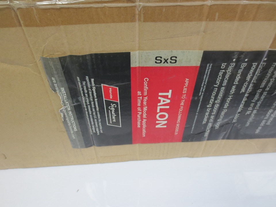 NEW Genuine Honda OEM 19-21 Talon 1000 Aluminum Doors OSA80-HL6-A00 | eBay