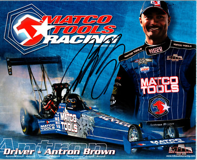 Antron Brown Hand Signed 8x10 Cardstock 2009 NHRA Top Fuel Nitro ...