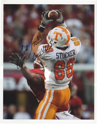 LUKE STOCKER Signed/Autographed TENNESSEE VOLUNTEERS VOLS 8x10 Photo w ...