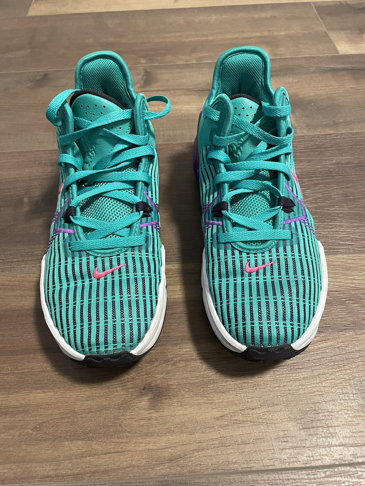 Nike LeBron Witness 6 Mens Basketball Shoes Teal Pink… - Gem