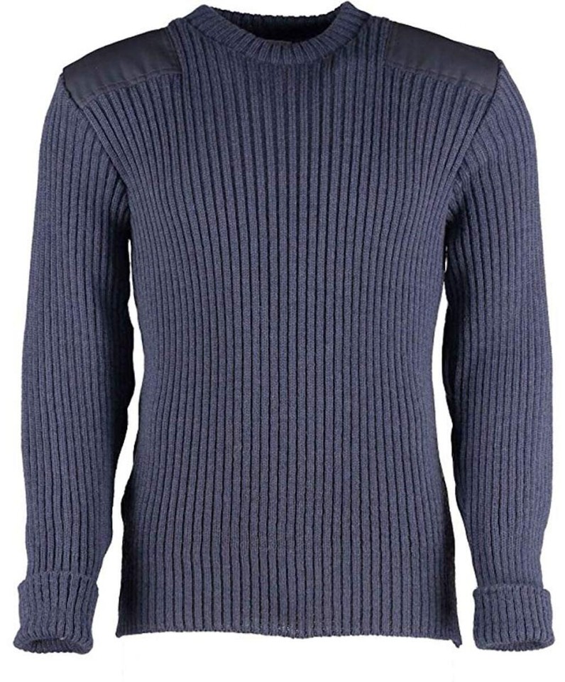 British Commando Sweater Woolly Pully CREW Neck - Various Colors | eBay