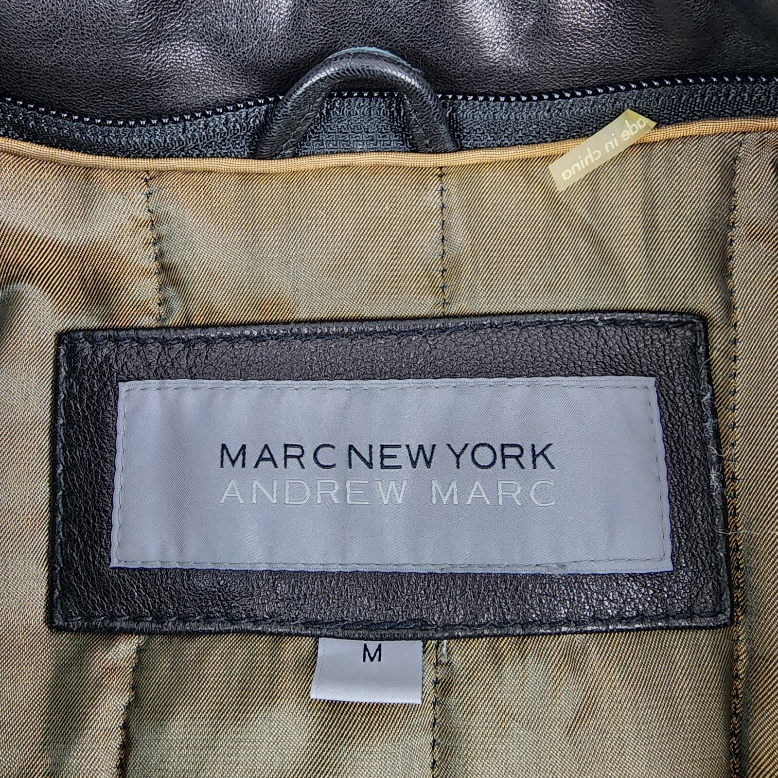 ANDREW MARC New York Black Leather Jacket Coat Soft B… - Gem