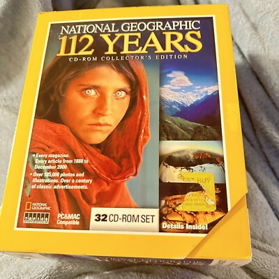 National Geographic Magazine 112 Years 32 CD-ROM Collector's Edition ...