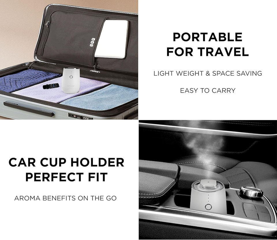 - 2024 Waterless Portable Essential Oil Diffuser, Rechargeable USB Type ...