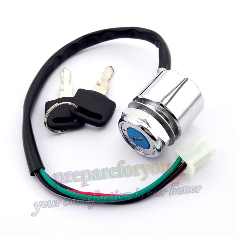 4 Wire Ignition Key Switch Chinese 4 Wheeler Scooter ATV Buggy Go Kart ...