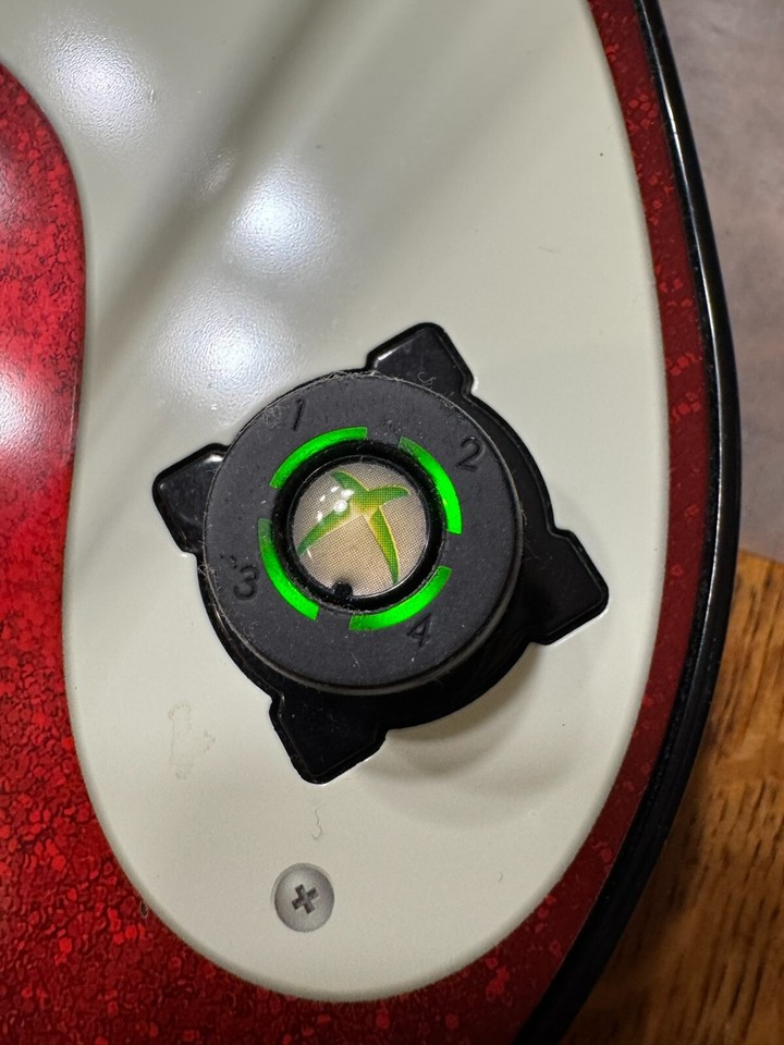 Guitar Hero Rock Band 5 White Red Octane Wireless Controller 95905.805 ...