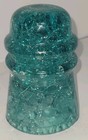 Vintage Hemingray Blue No.16 Crackled Glass Insulator | eBay