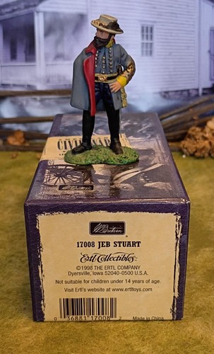 ACW Civil war Britains 17008 rare Jeb Stuart MIB metal 56mm metal fits ...