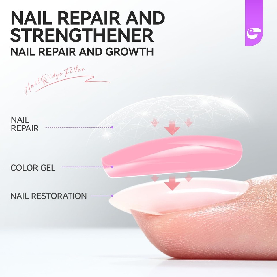 Nail Repair Protein for Thin Nails: Gelike EC 6 0.51 Fl Oz (Pack of 1 ...