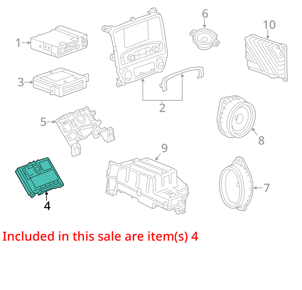 2016 GMC YUKON XL 1500 HMI Human Machine Interface Control Module ...