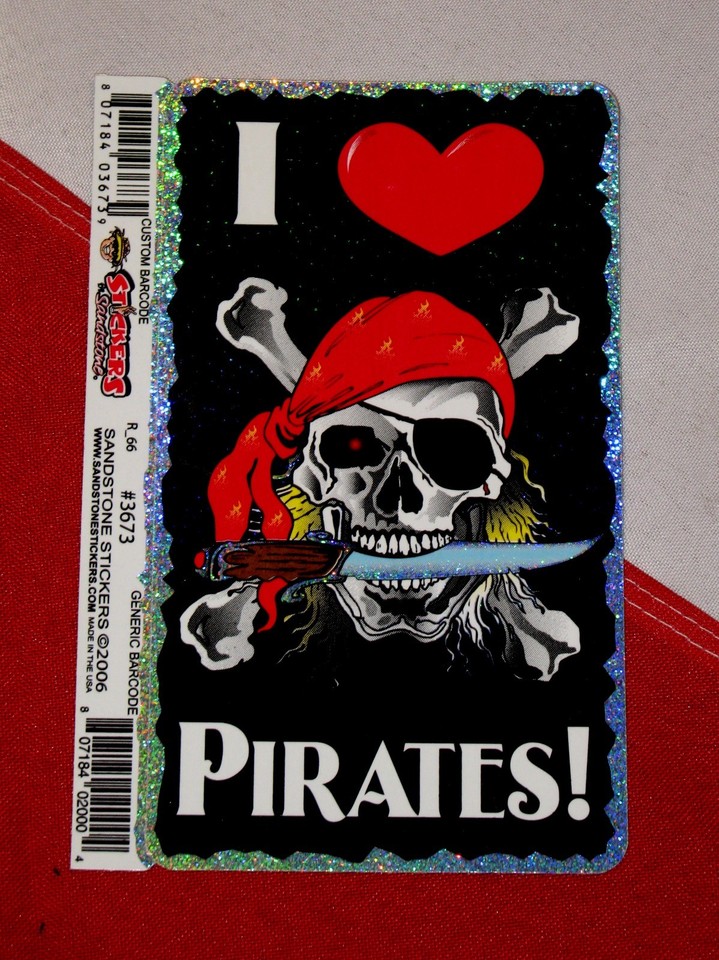 Pirate Stickers novelty fun dive gear Scuba equipment snorkeling ...