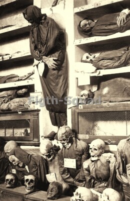 WW2 Picture Photo Ancient Catacombs Skeletons Corpses Rome 4741 | eBay