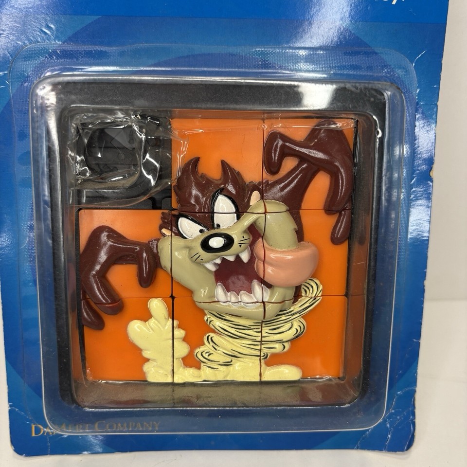 Sealed VINTAGE 1997 Looney Tunes TAZ 3D 3x3 Slide Puzzle DaMert Company ...